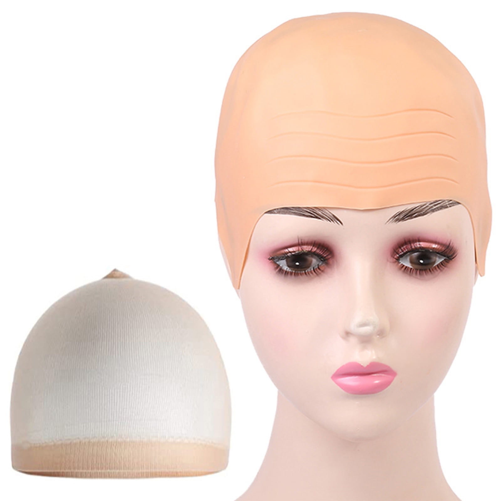 Bald Caps Fake Head Skin Halloween Cosplay Costume Accessories Bald Hat ...