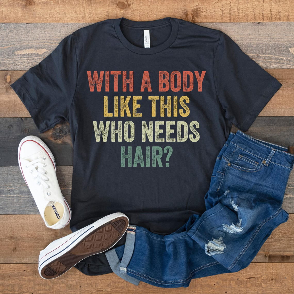 Bald Dad American Hair Loss Grooming Masculine Aesthetic T-Shirt ...
