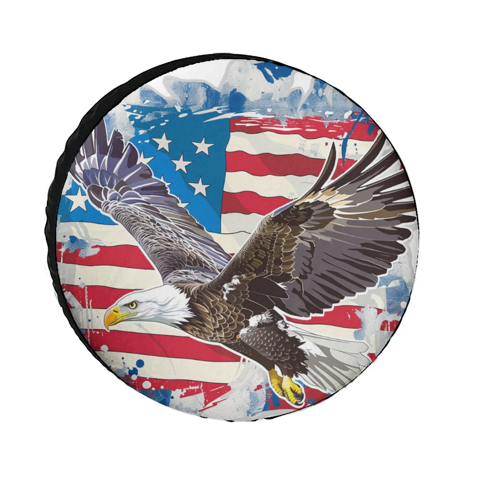 Bald Eagle with American Flag Spare Tire Cover Memorial Day ...