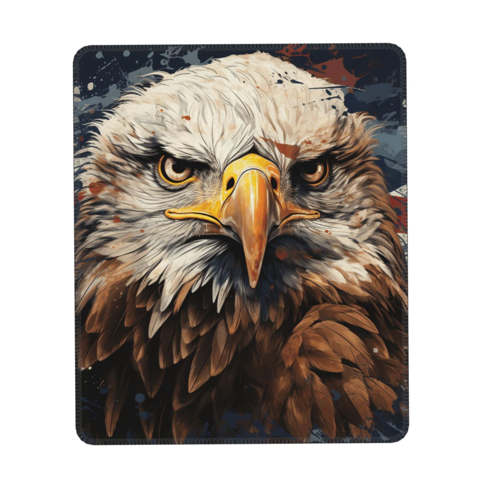 Bald Eagle And American Flag Cool Gaming Mouse Pad 7 x 8.6 in Rectangle ...