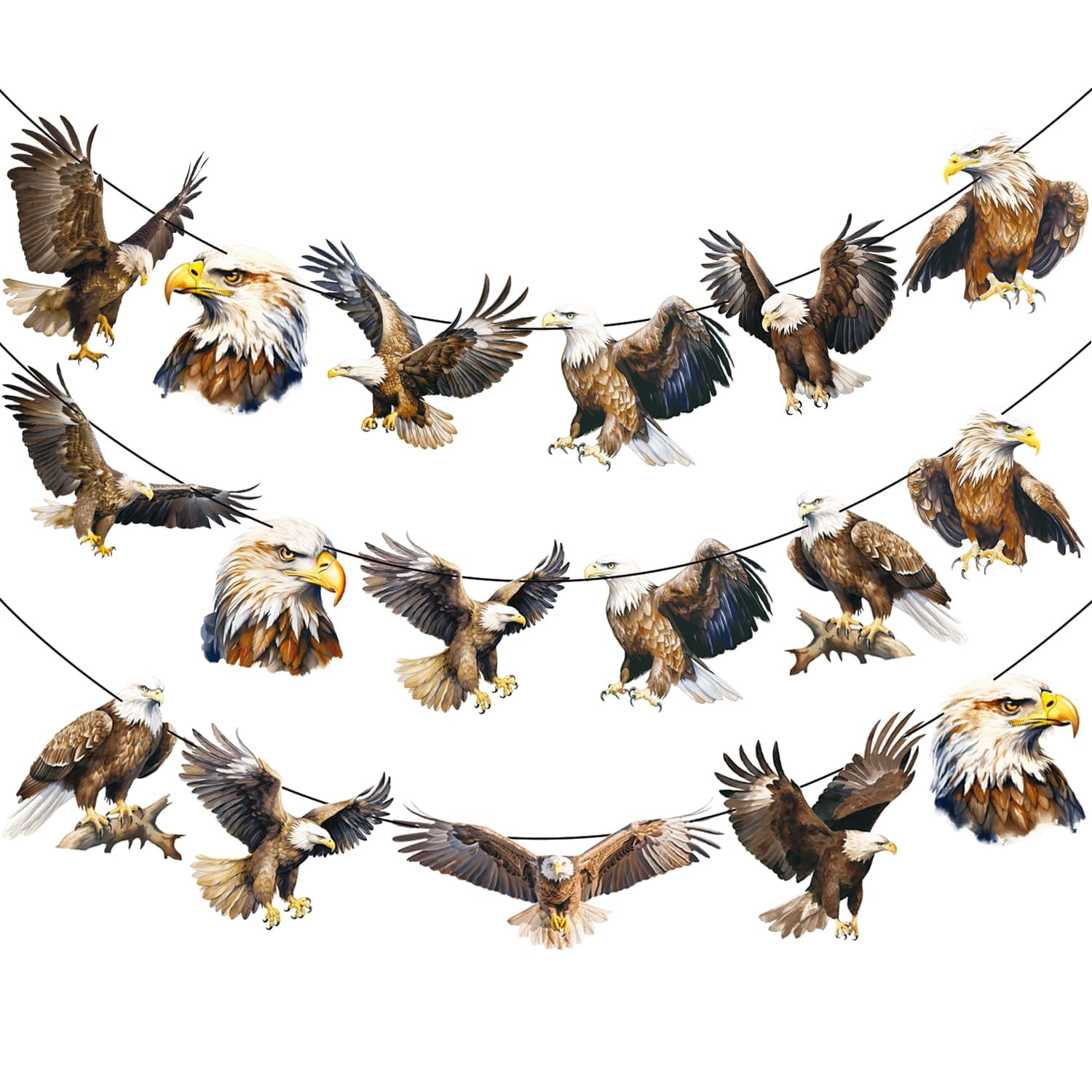 Bald Eagle Banner CORNET Eagle Party Decorations Eagle Birthday Party ...