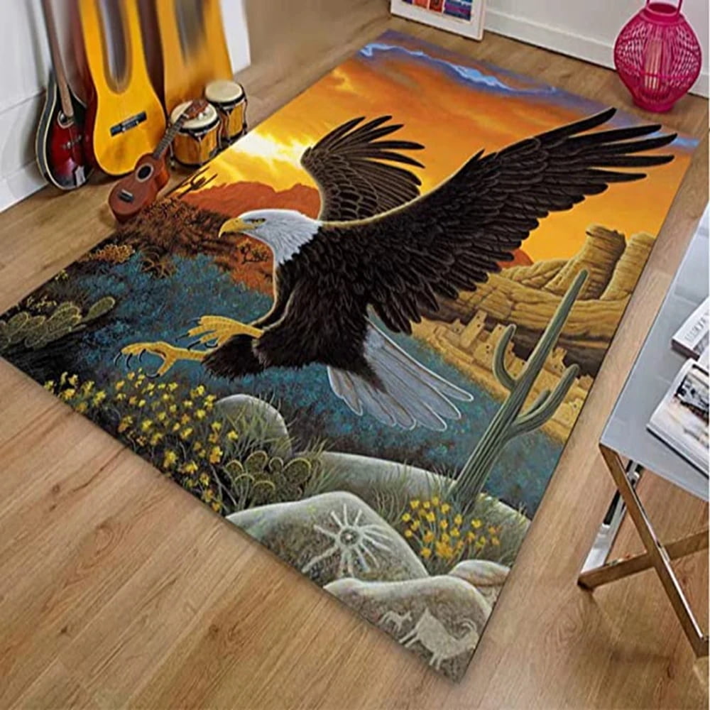 Bald Eagle Carpet Animal Floor Mat Bathroom Mats Room Bedroom r Balcony ...