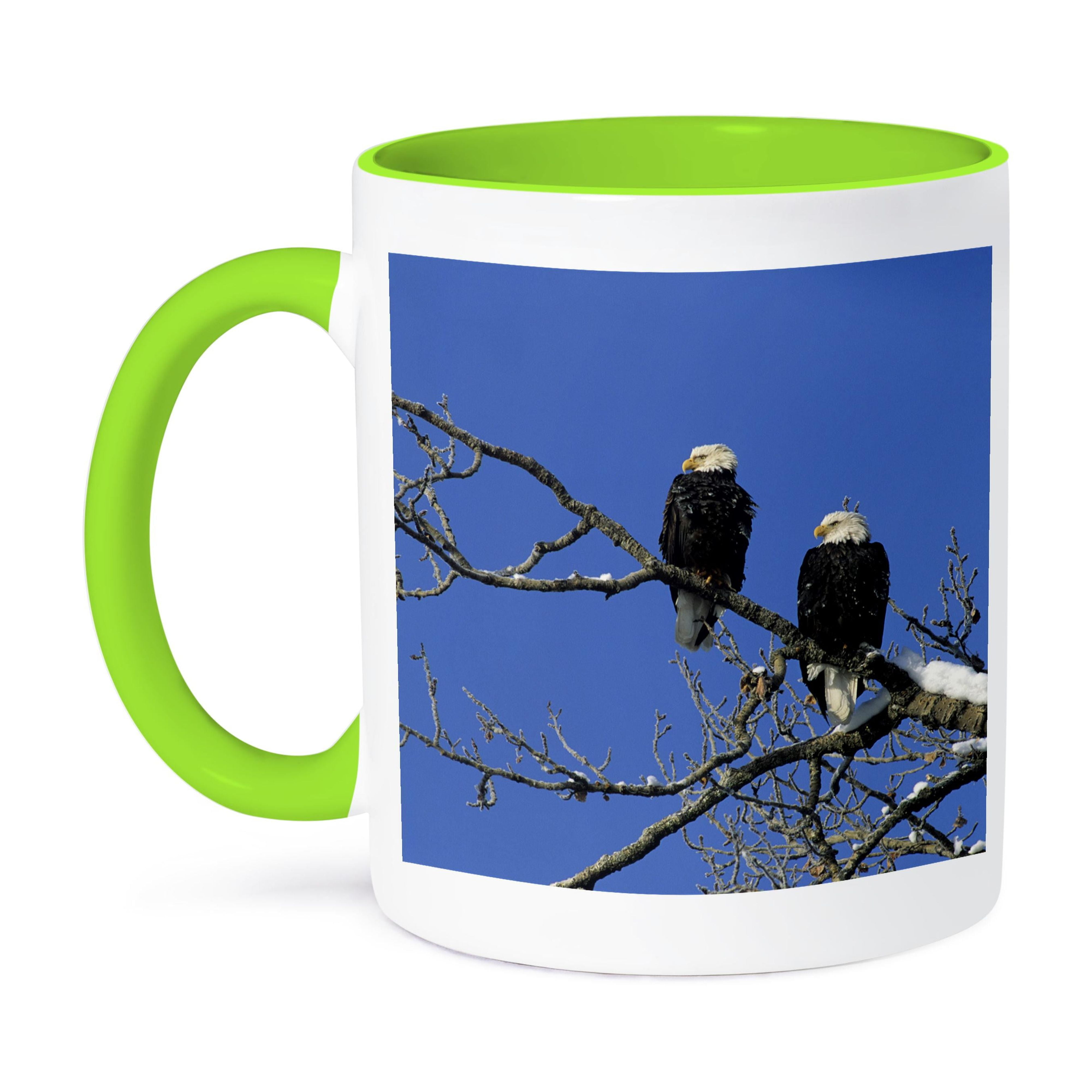 3dRose, Bald Eagle, Chilkat River, Haines, Alaska, USA - US02 GRE0061 - Gerry Reynolds, 11oz Two ...