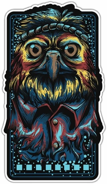 Bald Eagle Colorful Car Window Stickerphone Decal Water Bottle Stickers ...