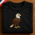 Bald Eagle Embroidered Sweatshirt, American Bird Shirt, Patriot ...