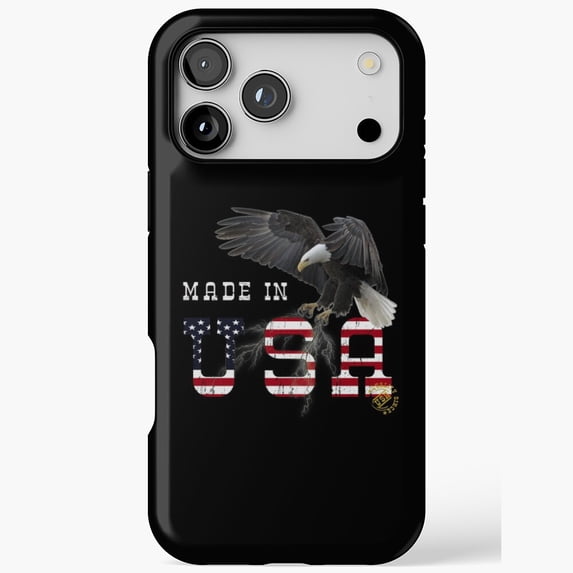 Bald Eagle Flag Patriotic Animal for iPhone Case 17 11 12 13 14 15 16 ...