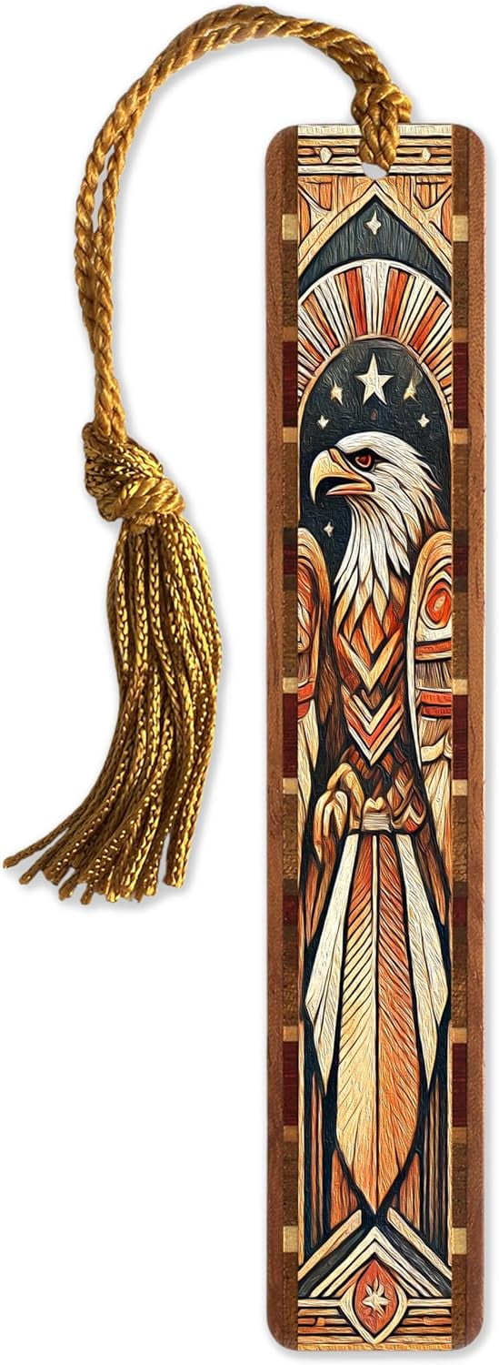 Bald Eagle Handmade Wooden Bookmark - Made in The - Walmart.com