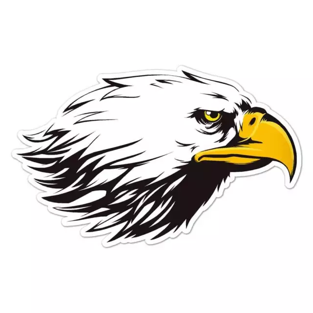 Bald Eagle Head Sticker Indoor Outdoor Phone Decal Water Bottle ...
