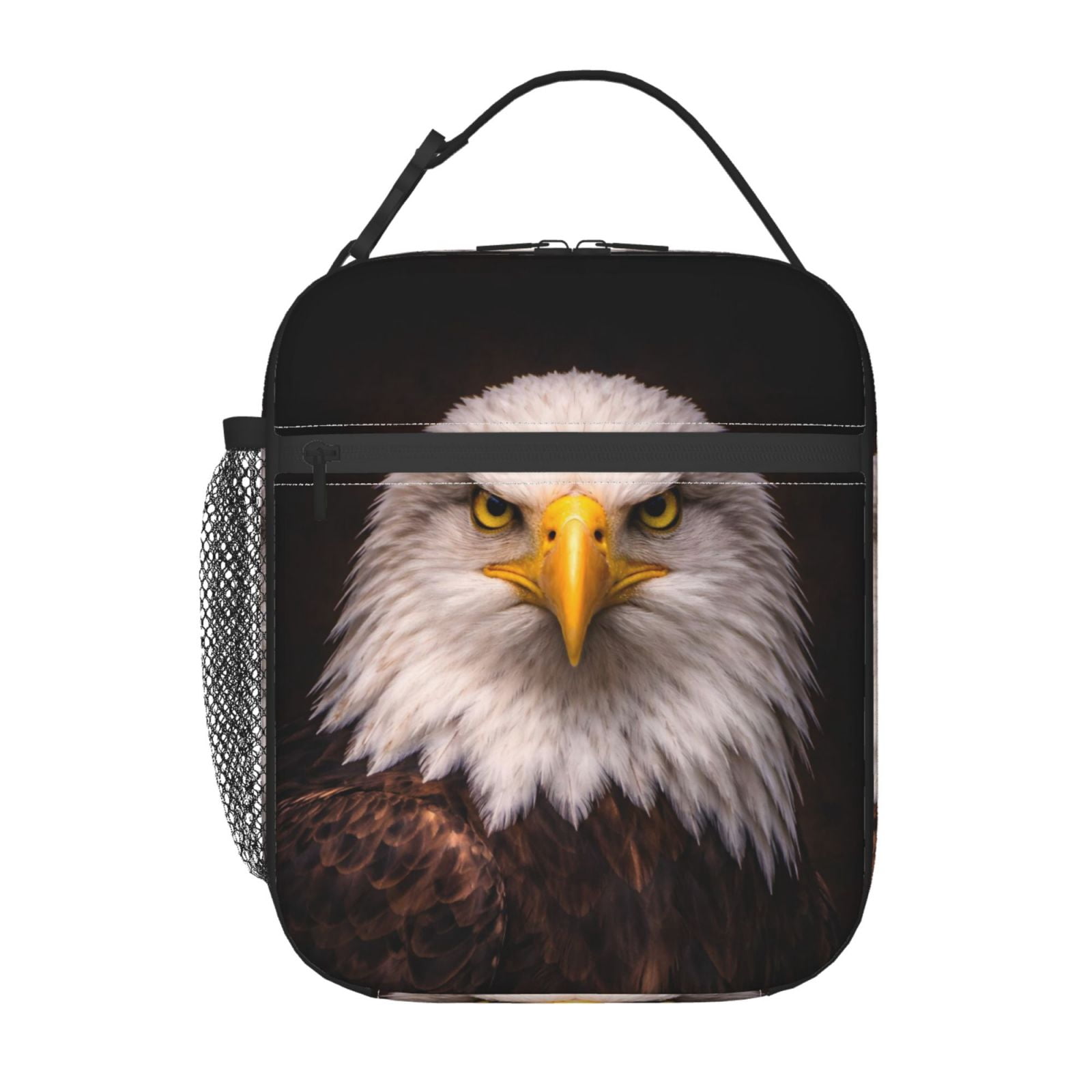 Bald Eagle Patriotic Lunch Bag Portable Thermal Lunch Box for Men and ...