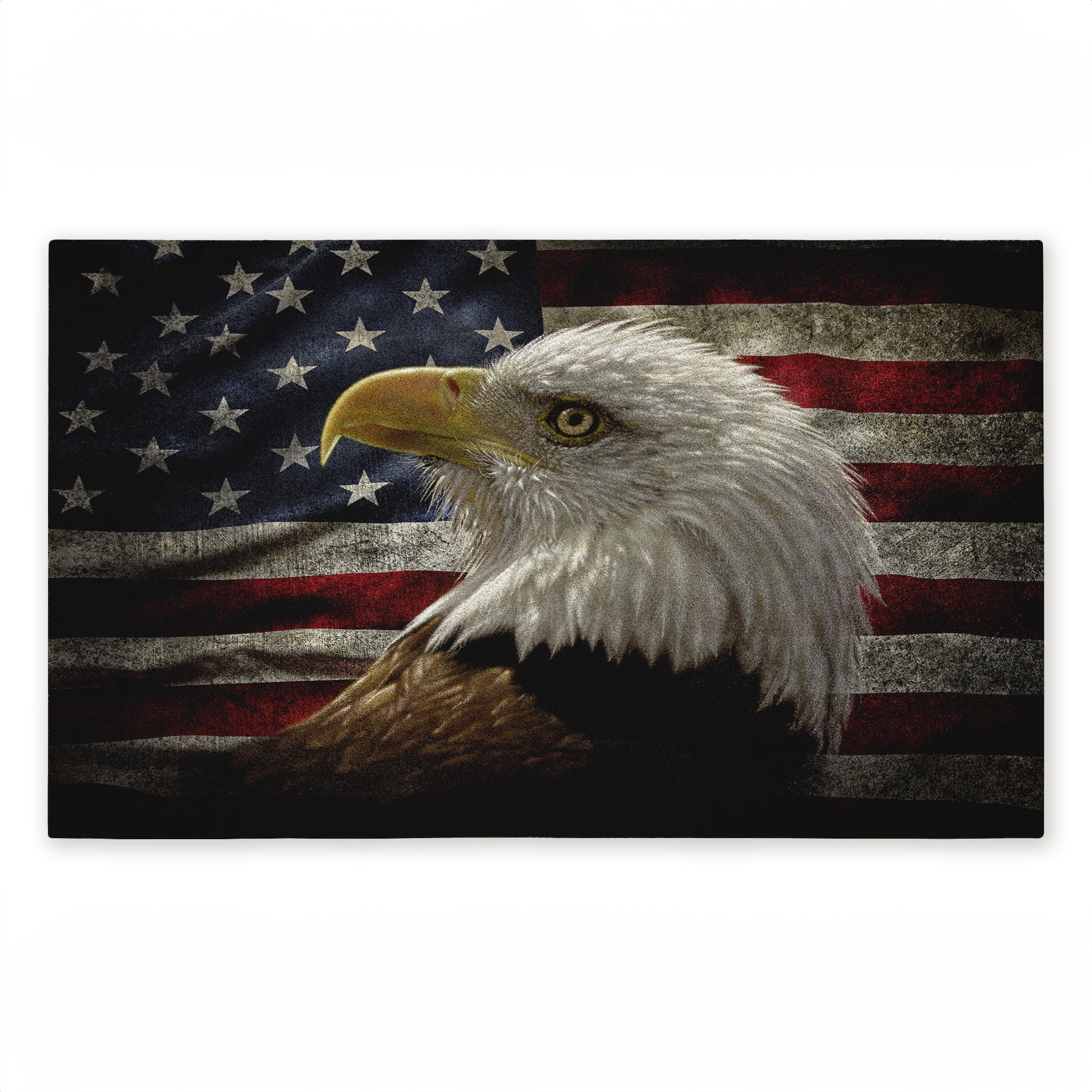 Bald Eagle Portrait Printed Outdoor Door Mat, design by Collin Bogle ...