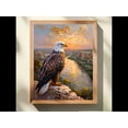 Bald Eagle Poster – Central Texas River Wall Art, Impasto Wildlife ...