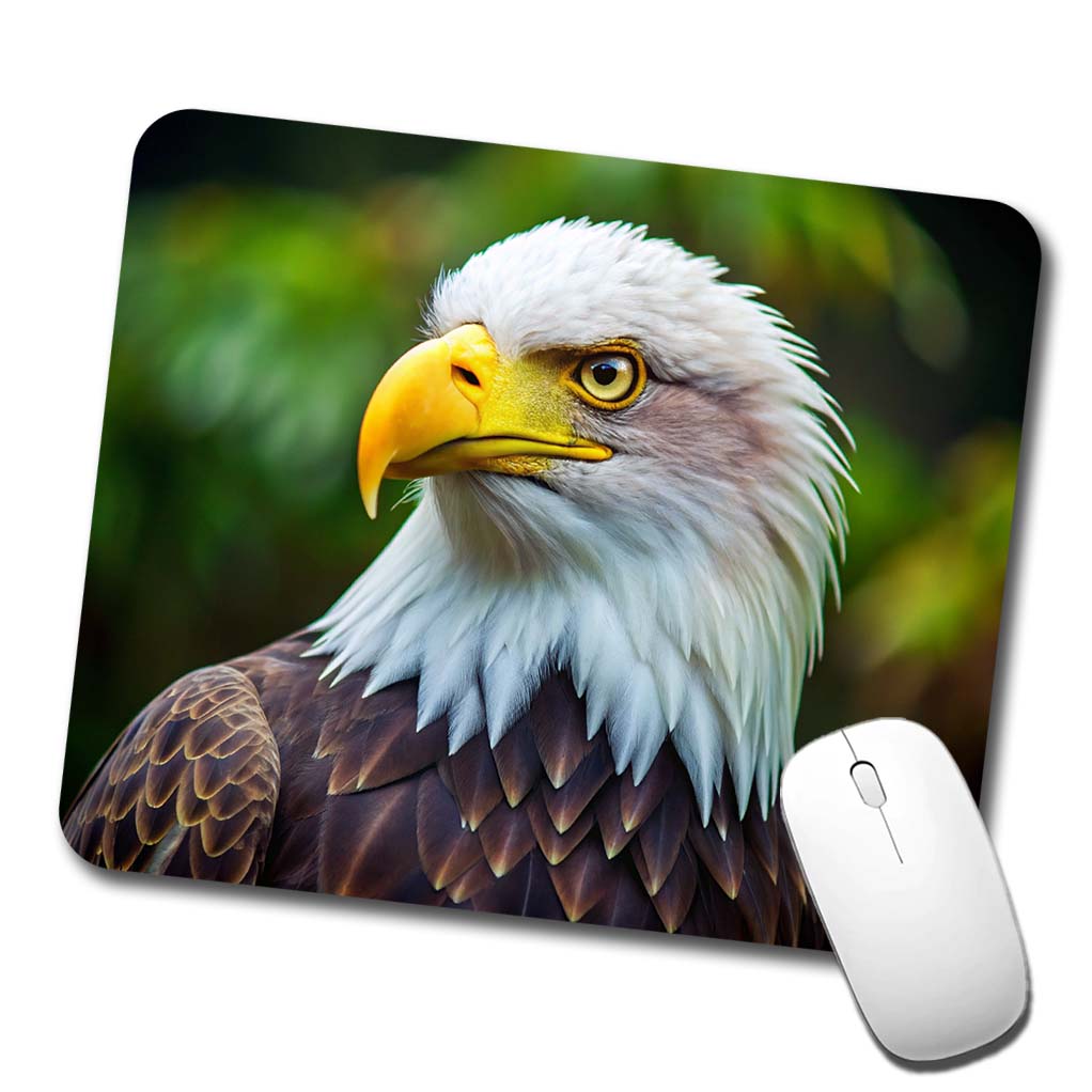 Bald Eagle Raptor Bird Of Prey Mouse Pad Low Profile Gaming Mat ...