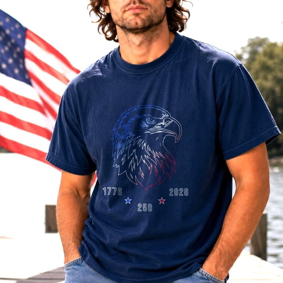 Bald Eagle Shirt, USA 250th Anniversary Patriotic Tee, 1776-2026 ...
