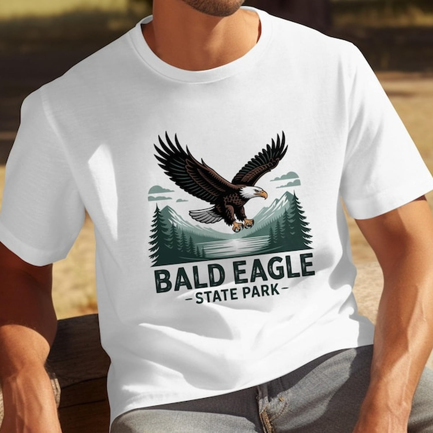 Bald Eagle State Park T-S1Hirt Vintage Nature Hiking T1EE - Walmart.com