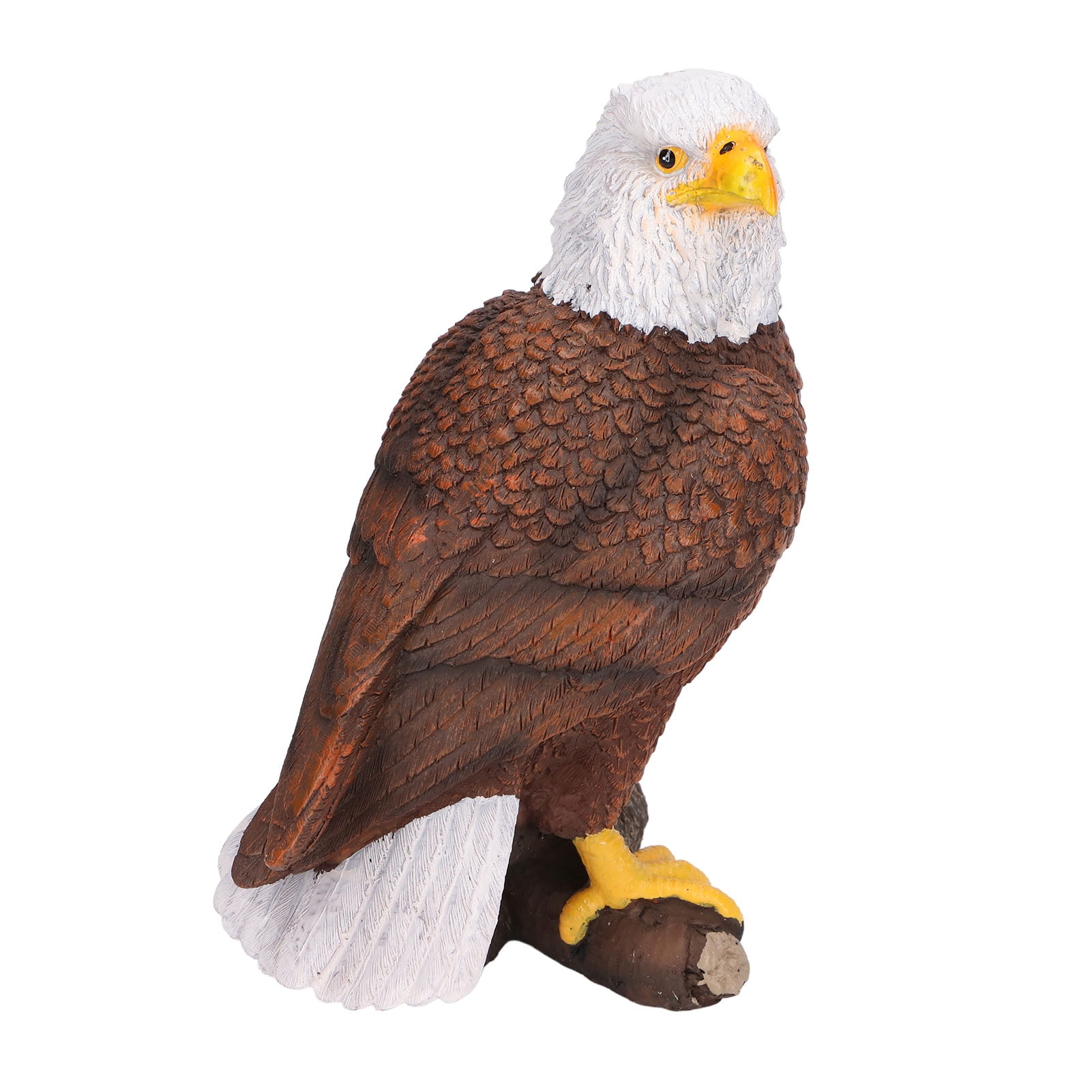 Bald Eagle Statue Head Turn Resin Patriotic Eagle Figurine for Office ...