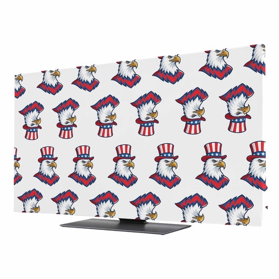 Bald Eagle TV Cover for 55 Inch Screen,Stretch Fabric Dustproof TV ...