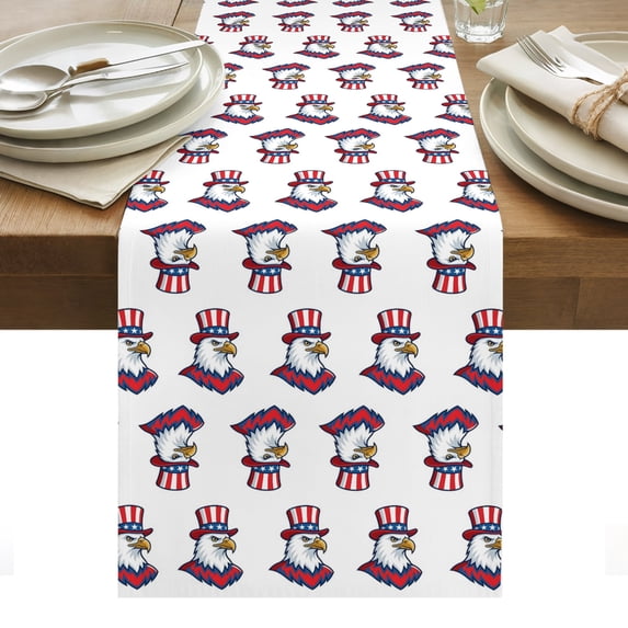Bald Eagle Table Runner 4 of July Patriotic Birds Independence Day ...