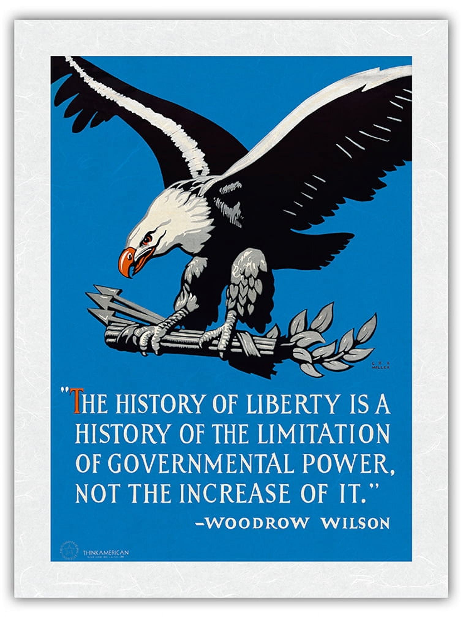 Bald Eagle - The History of Liberty - Woodrow Wilson - Vintage ...
