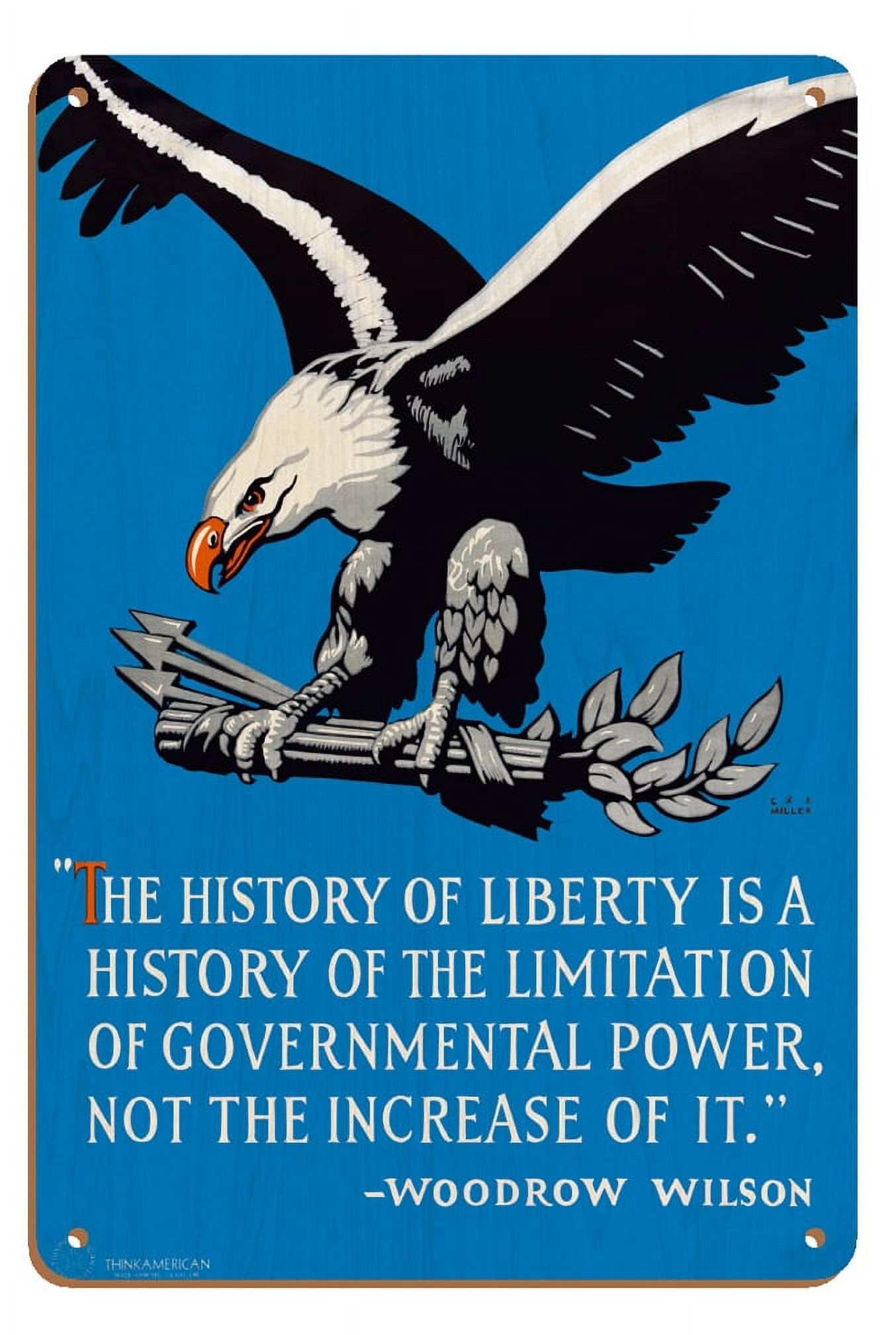 Bald Eagle - The History of Liberty - Woodrow Wilson - Vintage ...