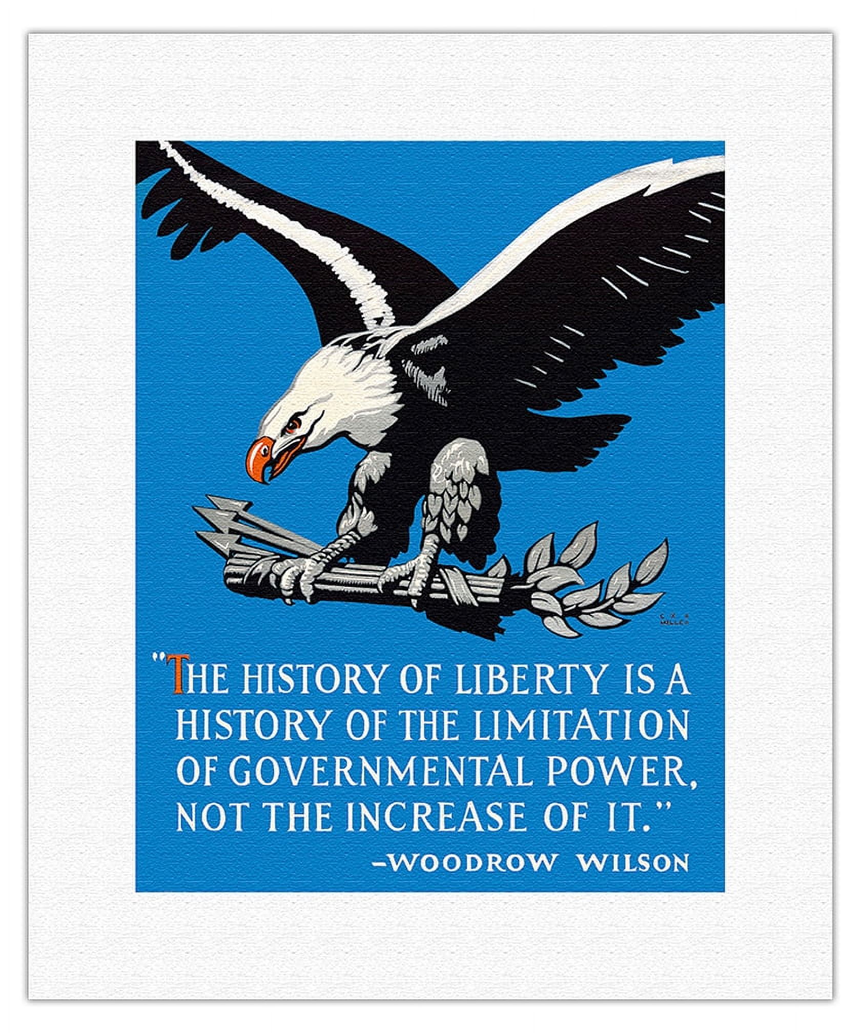 Bald Eagle - The History of Liberty - Woodrow Wilson - Vintage ...