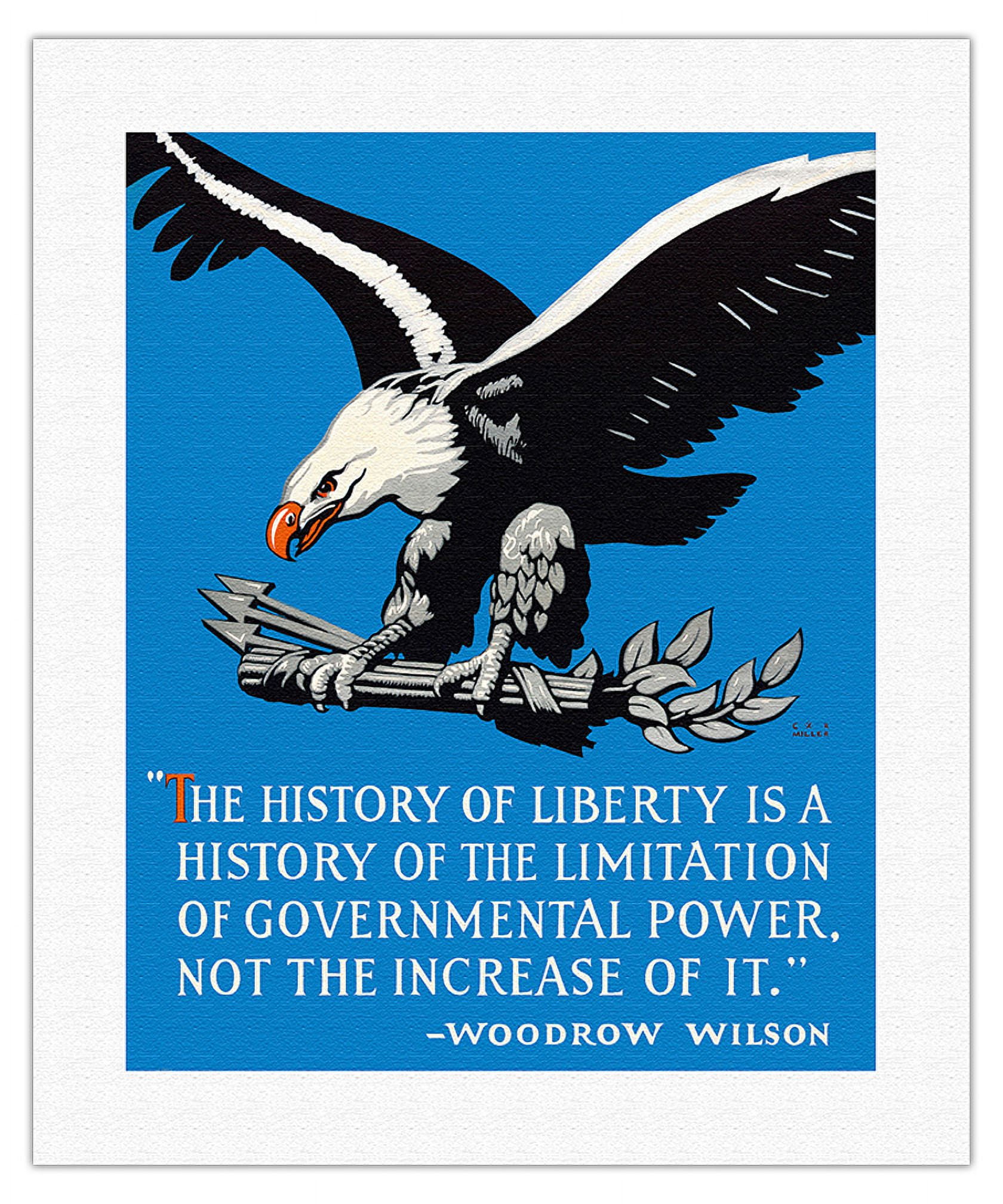 Bald Eagle - The History of Liberty - Woodrow Wilson - Vintage ...