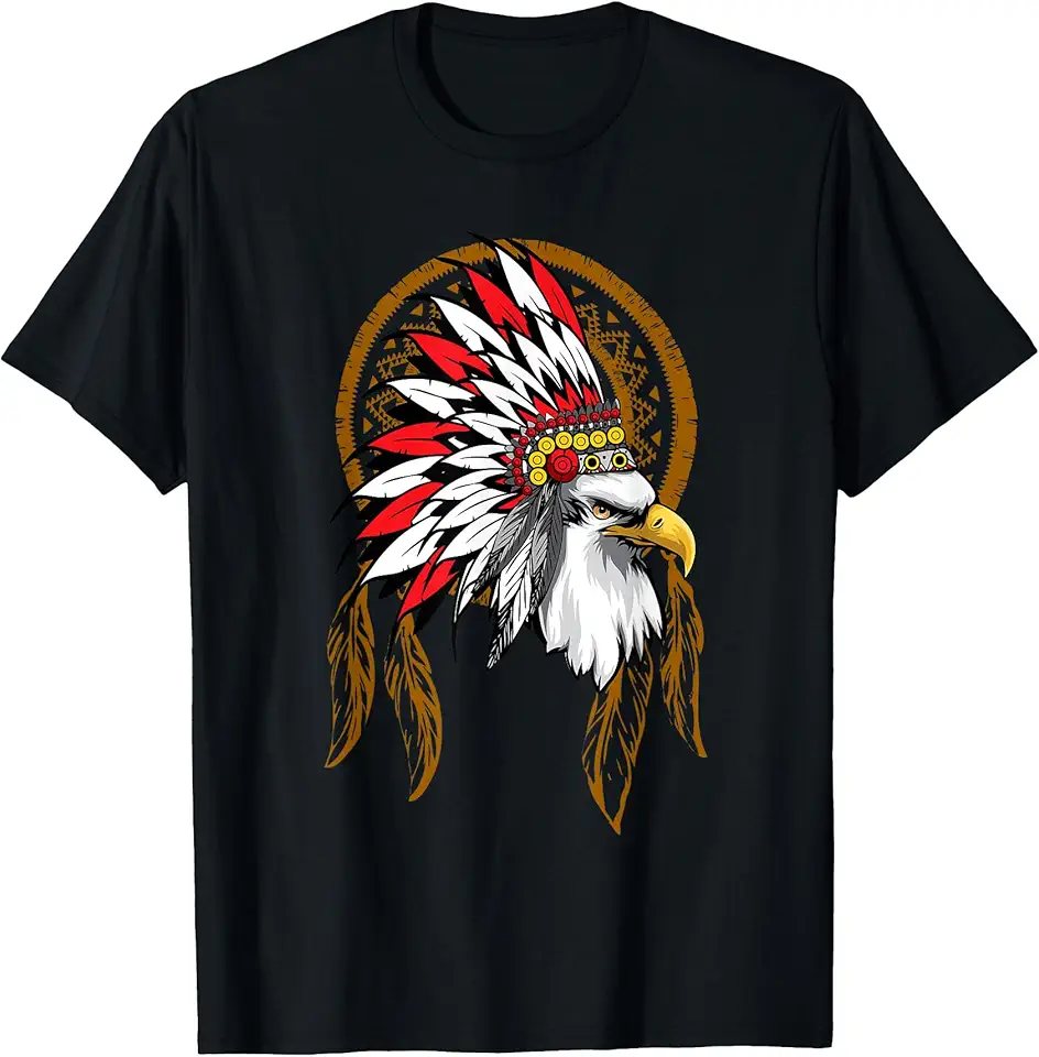 Bald Eagle Totem Indigenous Native American Heritage Day T-Shirt ...