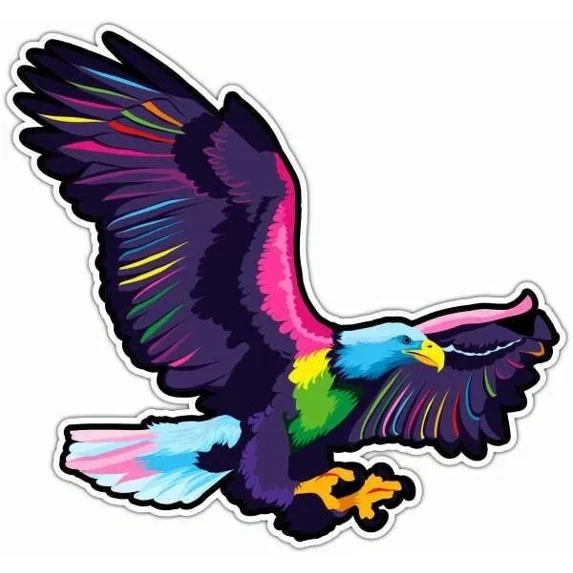 Bald Eagle Usa Wildlife Nature Bird Car Window Stickerphone Decal Water ...