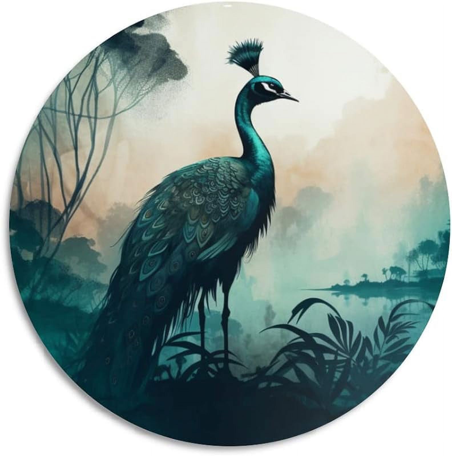 Bald Eagle Vintage Round Metal Tin Sign, Nostalgic Metal Sign, Home ...