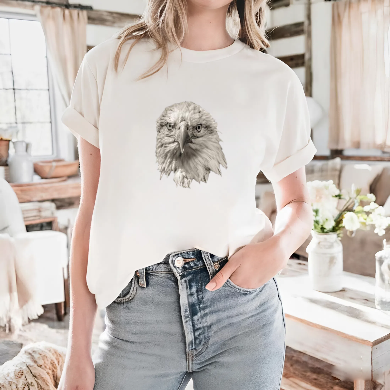 Bald Eagle head, A Detailed and Realistic Portrait of a Majestic Bird ...