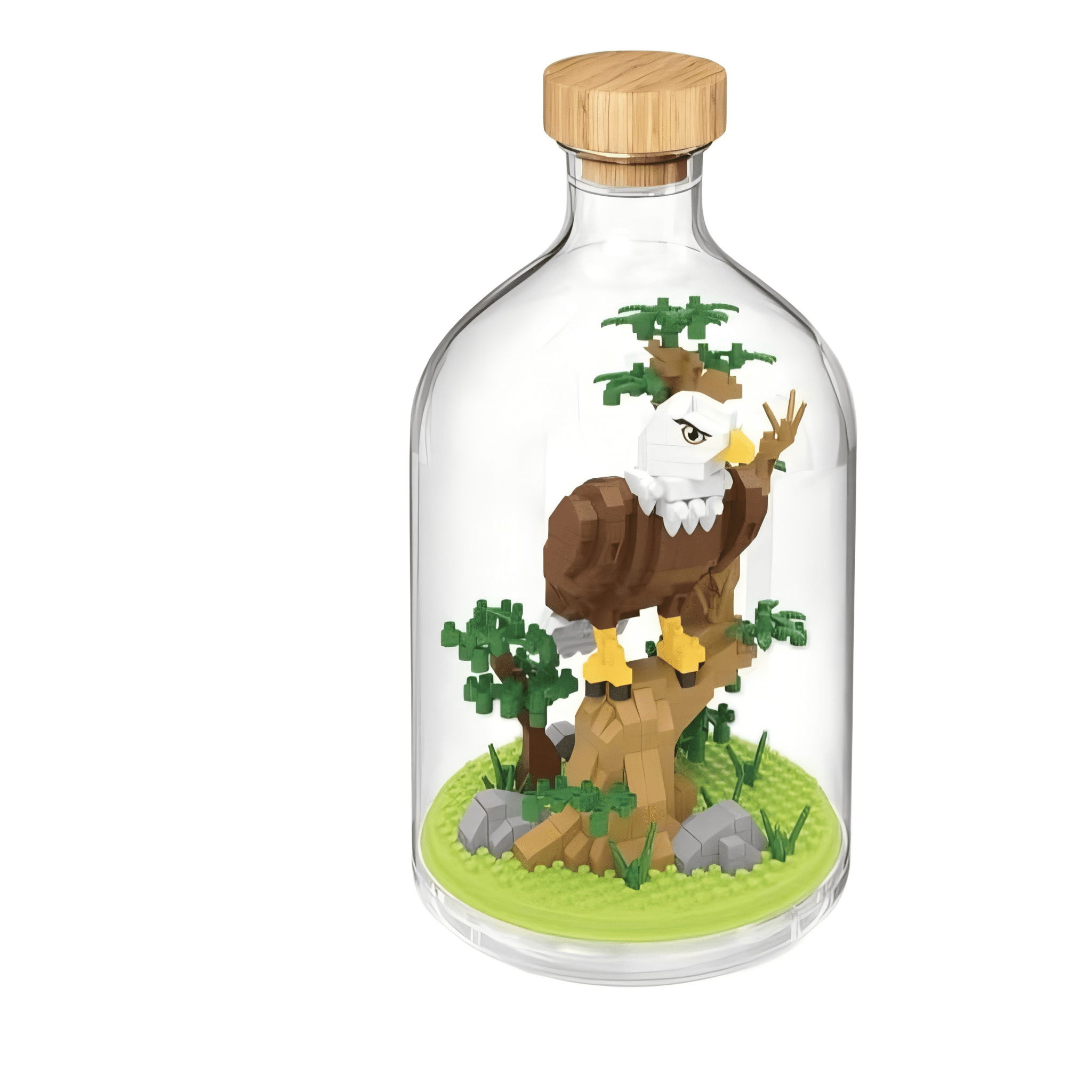 Bald Eagle in a Bottle Wilderness Building Block Set, Creative Birthday ...
