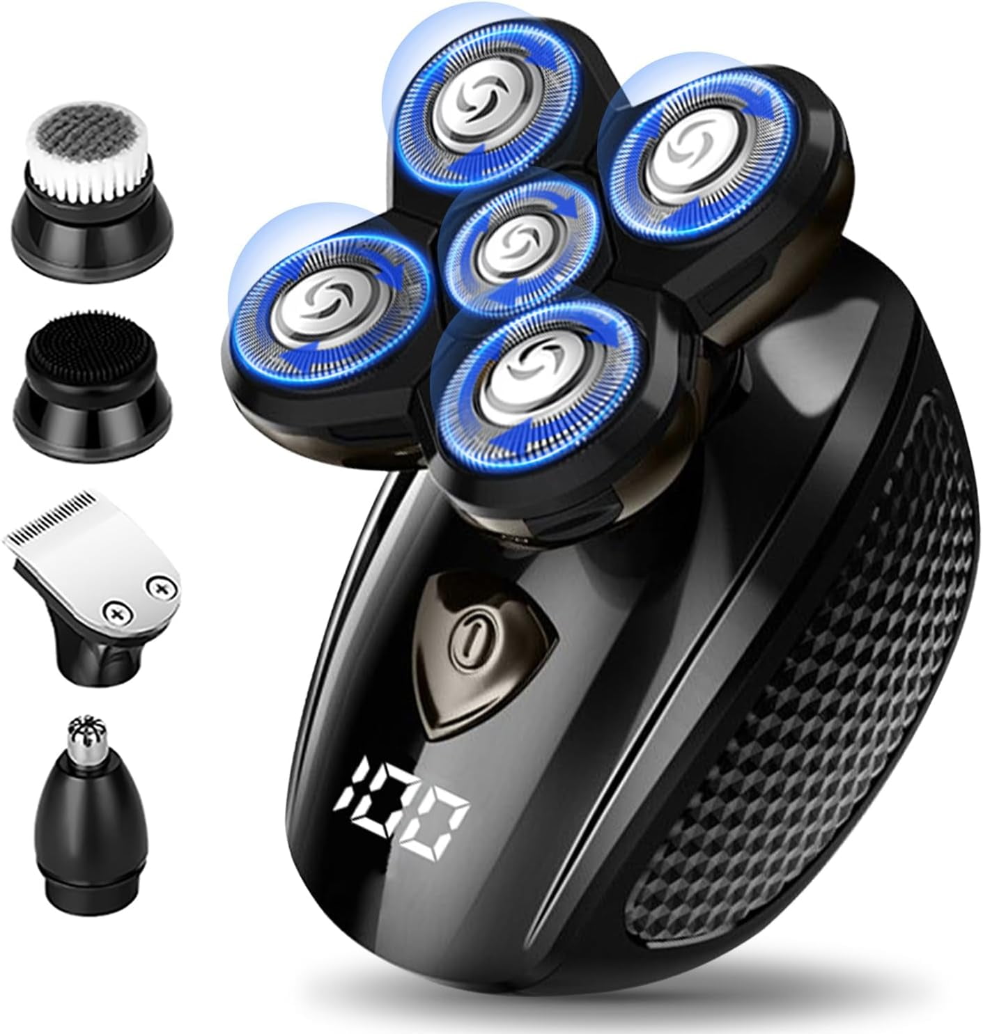 Bald Head Shaver,Electric Head Shavers for Bald Men, 5-in-1 Head and ...