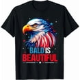 Bald Is Beautiful Eagle Shirts For Men & Boys 4Th Of July T-Shirt ...