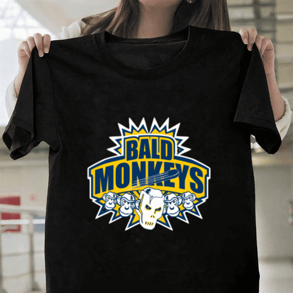 Bald Monkeys Funny Human Evolution Primate Science Humor Unisex T-Shirt ...