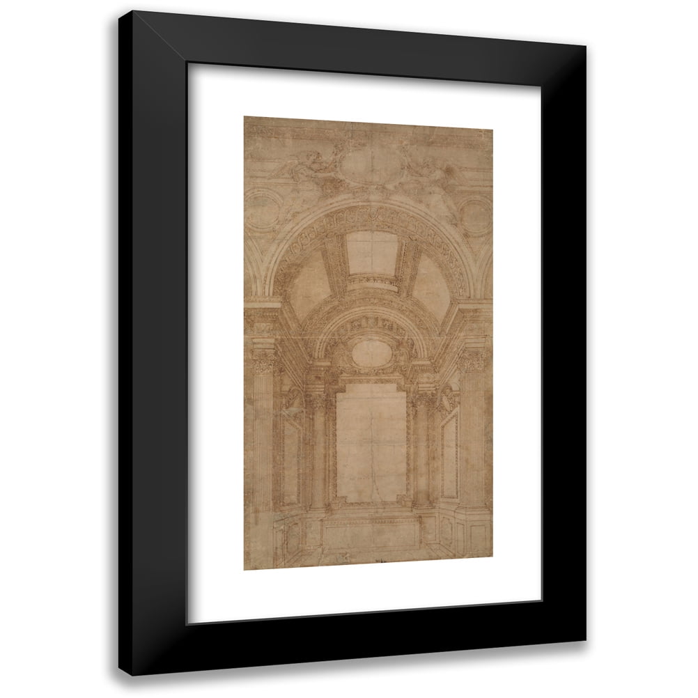 Baldassare Peruzzi 11x18 Black Modern Framed Museum Art Print Titled ...