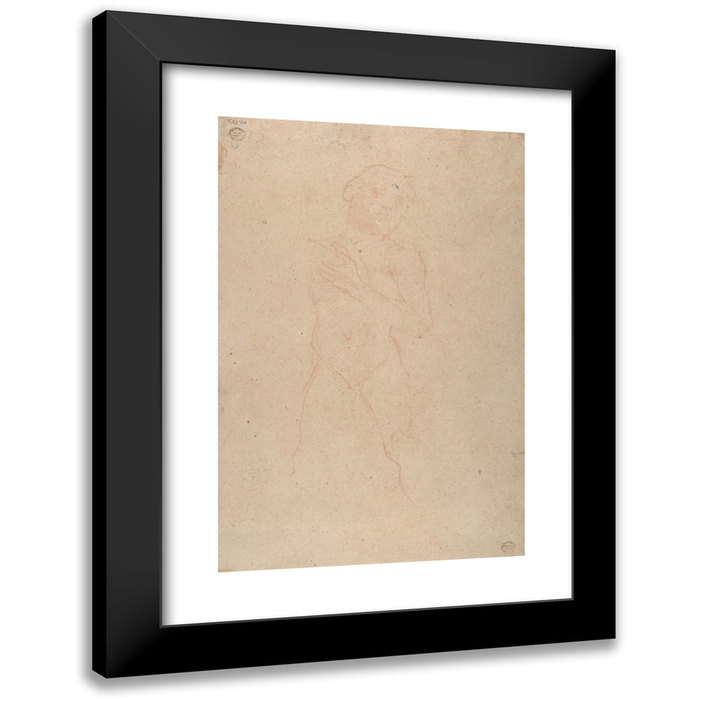 Baldassarre Franceschini 11x14 Black Modern Framed Museum Art Print Titled - Allegorical Figure ...