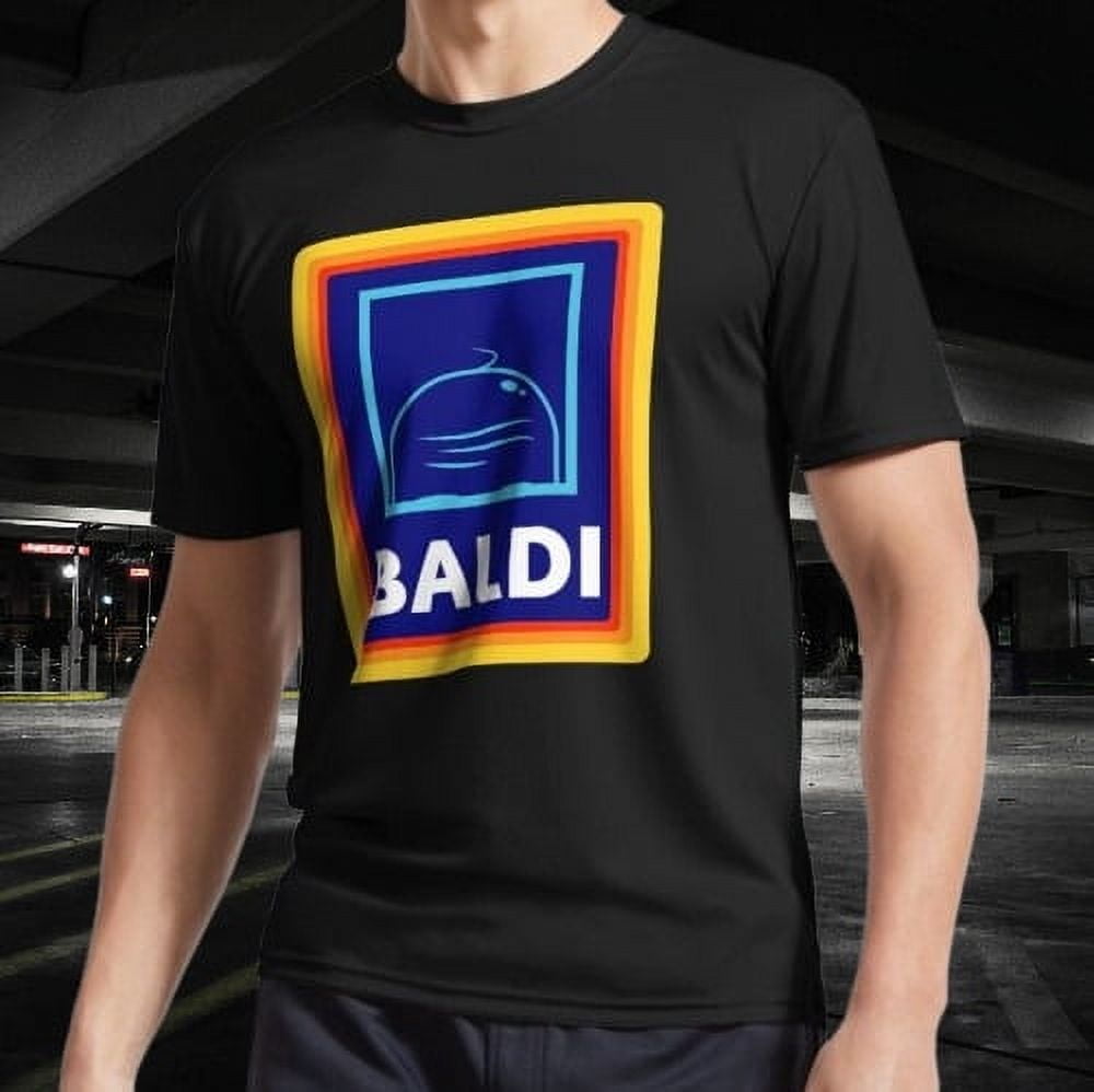 Baldi - Bald head Aldi Logo Active T-Shirt Funny Size S to 5XL ...