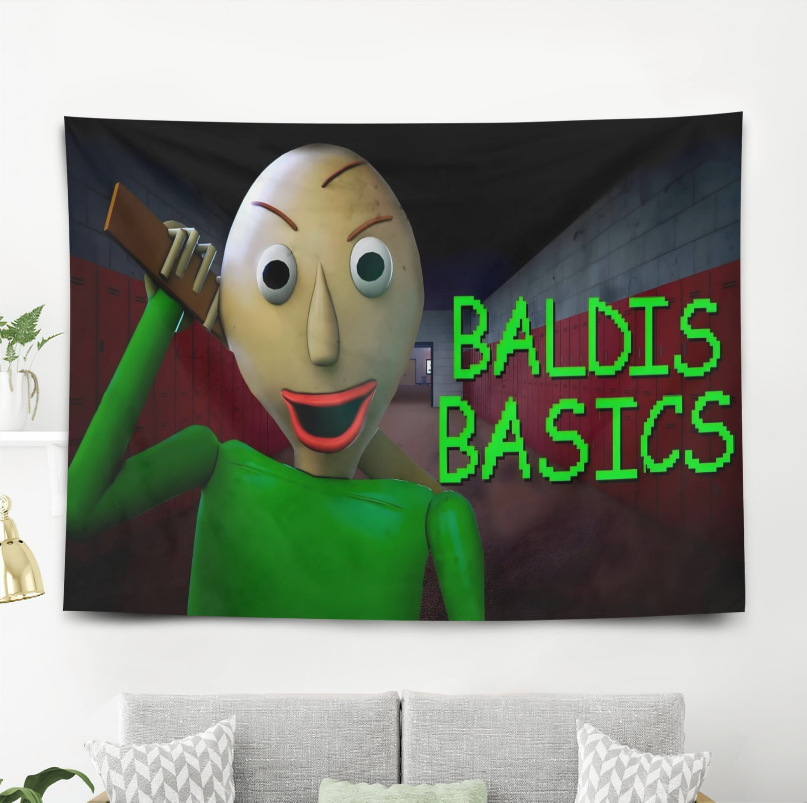 Baldi'S Basics-Theme Anti-pilling Tapestry Gift Wall Hanging Backdrop ...