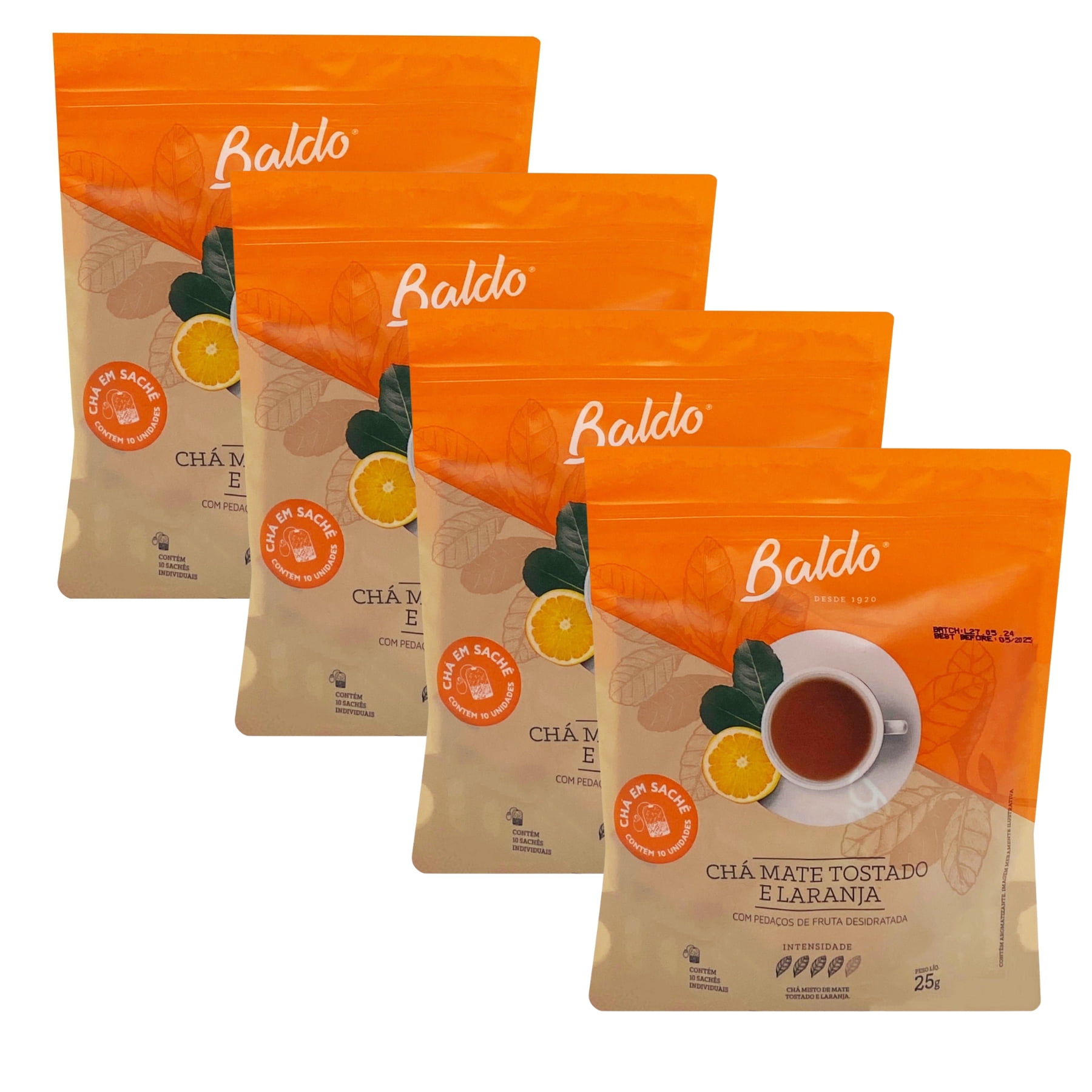 Baldo - Mixed Roasted Mate tea & Orange, 10tb x (25g) 4 Pack. - Walmart.com