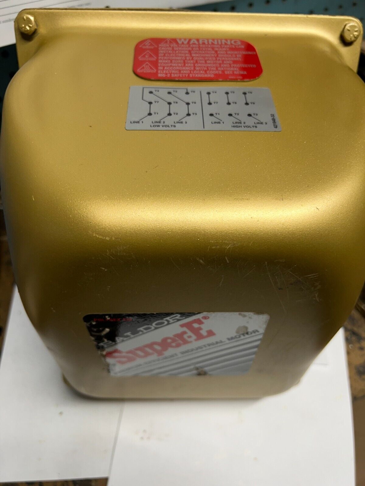 Baldor Steele Electric Motor Terminal Conduit Box W/Cover for 364-365t ...