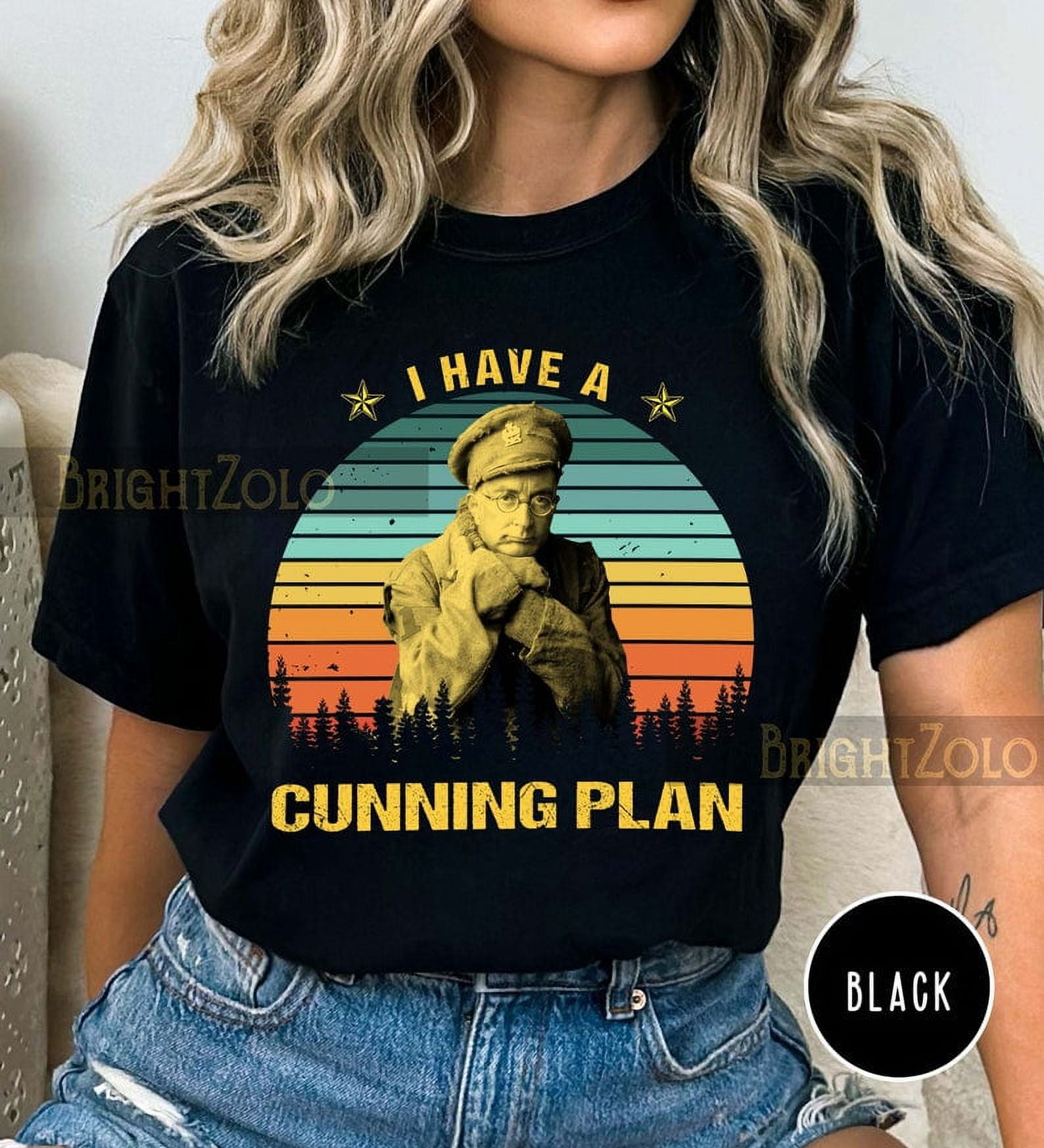 Baldrick - I Have A Cunning Plan Sunset Vintage Retro Colors T-shirt ...