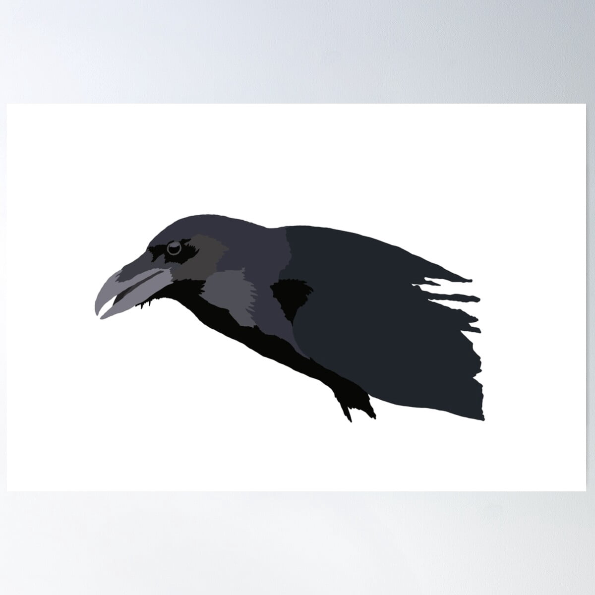 Baldrick The Raven Poster Wall Art, Modern Wall Decor For Living Room ...