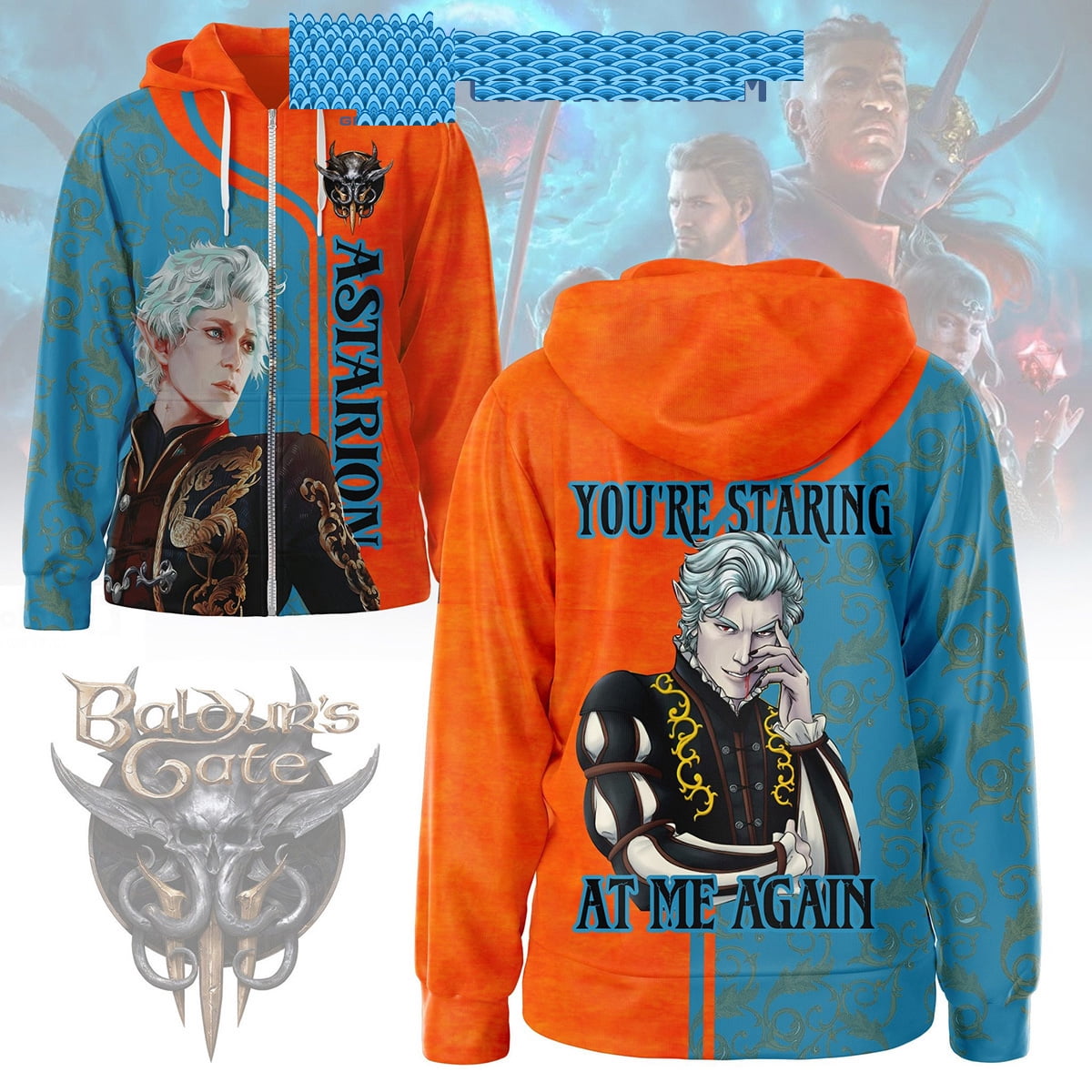 Baldur Gate Astarion Youre Staring At Me Again Hoodie T Shirt - Walmart.com