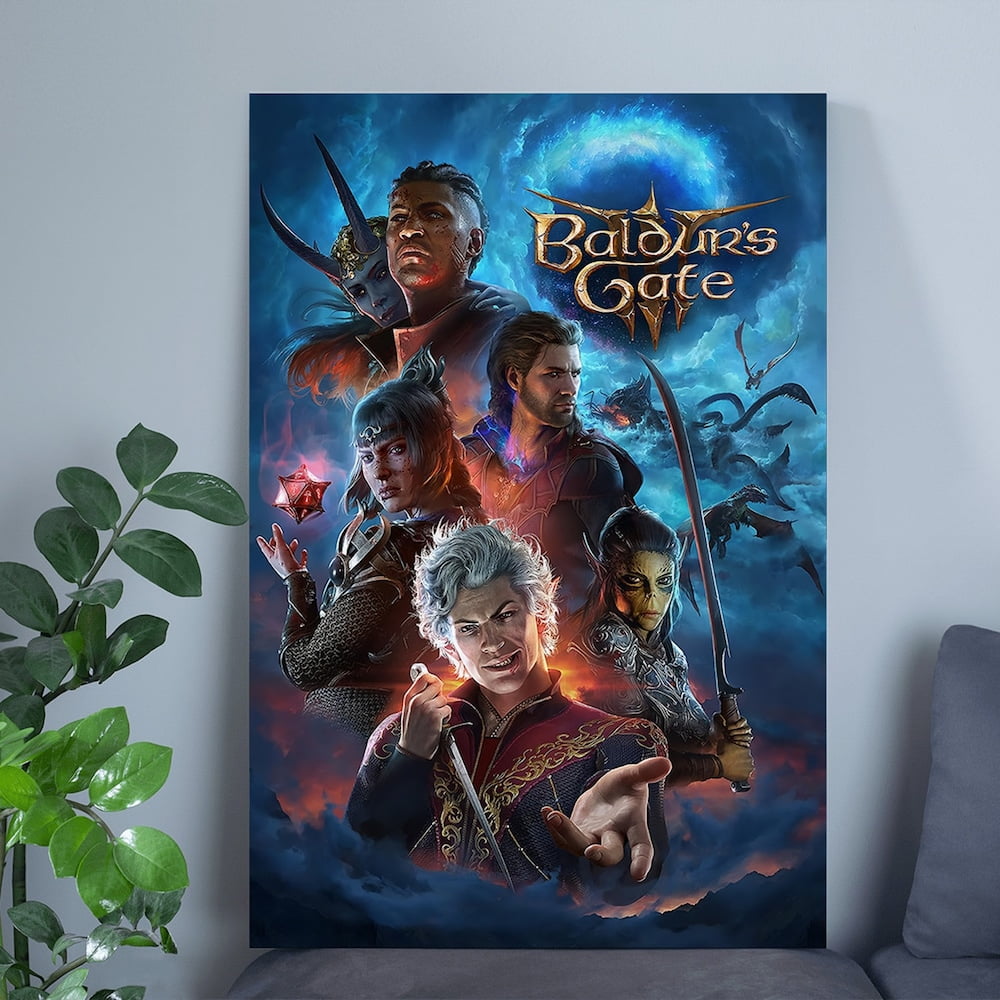 Baldur'S Gate 3 Poster, Baldur'S Gate Shadowheart Gale Astarion Lae'Zel ...