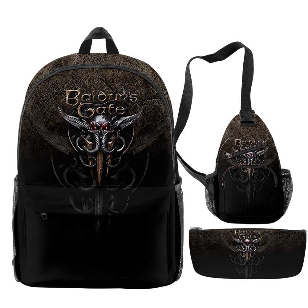 Baldur's Gate 3 Bag Game Merch Bag Backpack Three Piece bag suit Adult ...