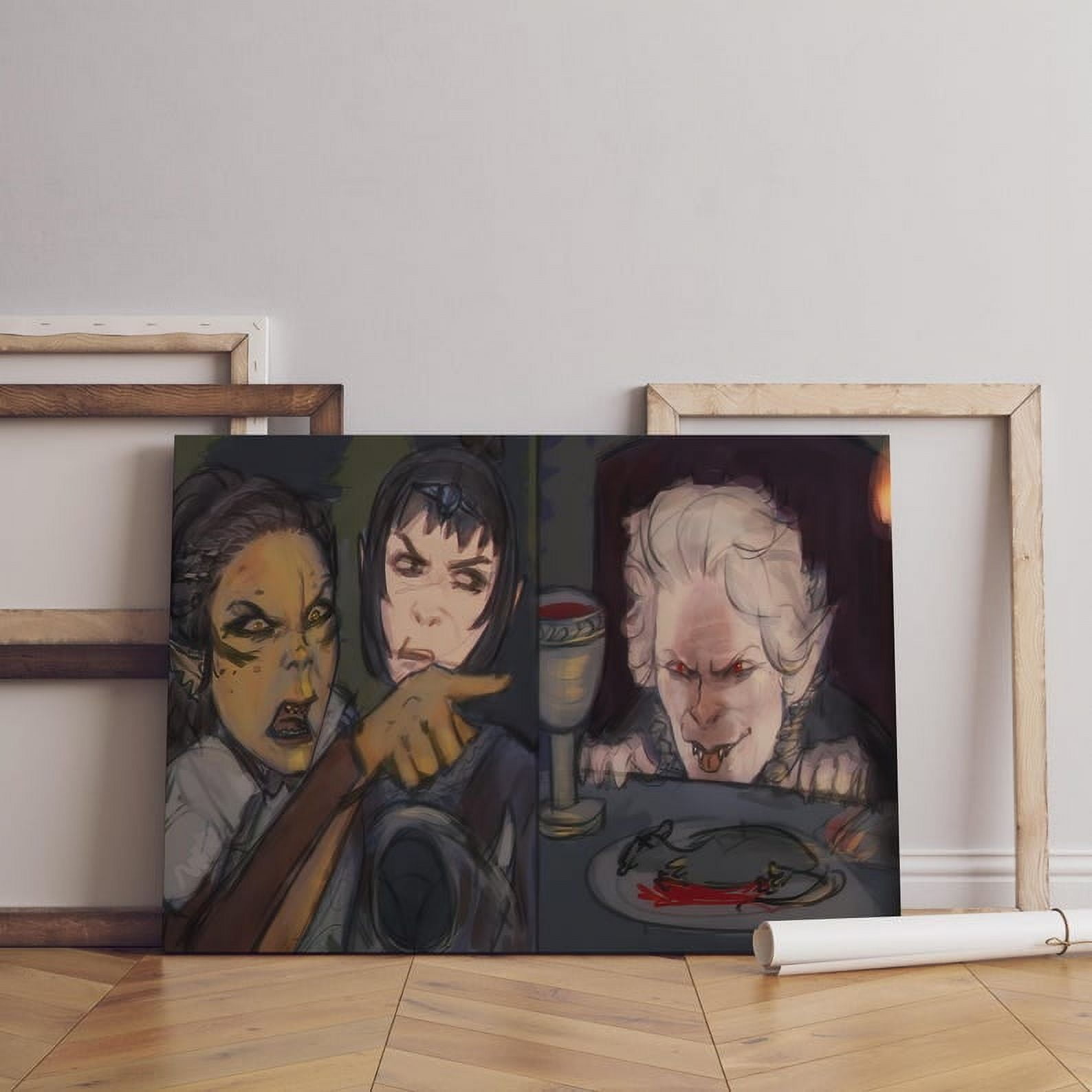 Baldur's Gate 3 Funny Wall Art, Meme Wall Art, Baldur's Gate 3 Poster ...