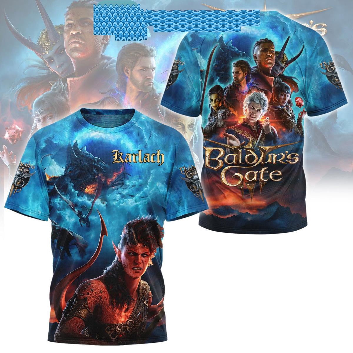 Baldurs Gate Karlach The Risen Road Hoodie T-Shirt - Walmart.com