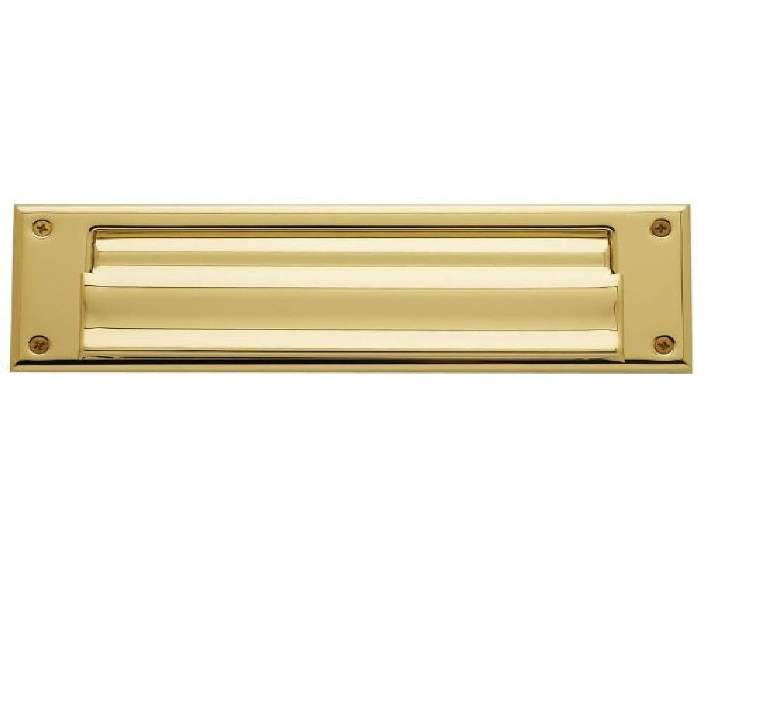 Baldwin 0017033 Letter Box Plate, Vintage Brass - Walmart.com