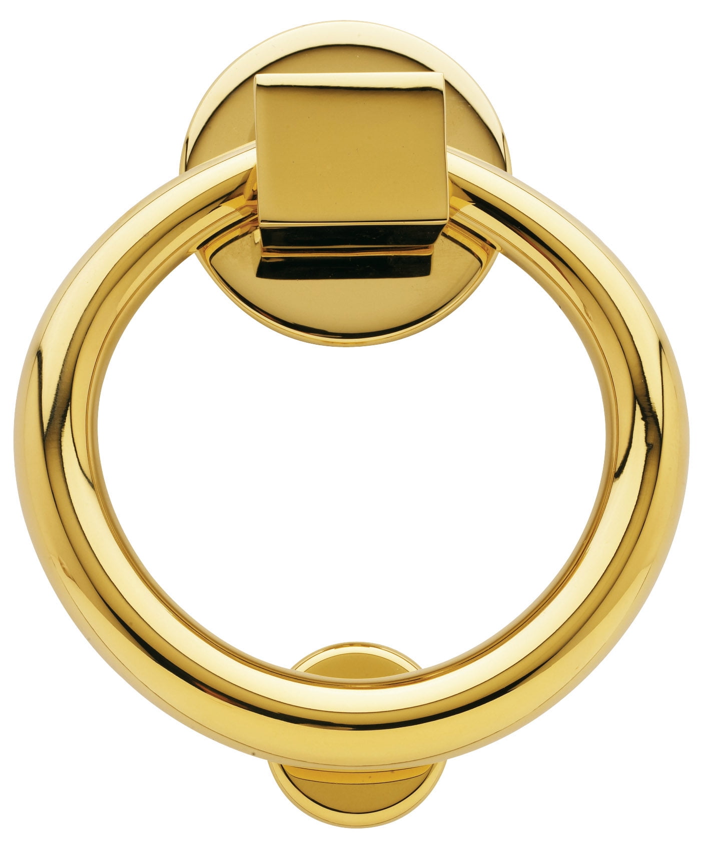 Baldwin 0195 Ring Style Solid Brass Door Knocker - Brass - Walmart.com
