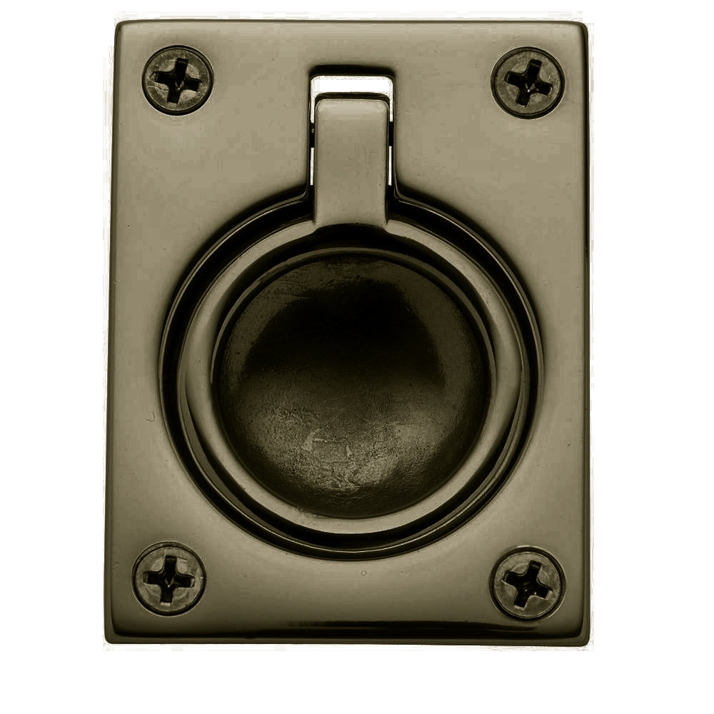 Baldwin 0394 1-7/8" X 2-1/2" Flush Cabinet Pull - Black - Walmart.com