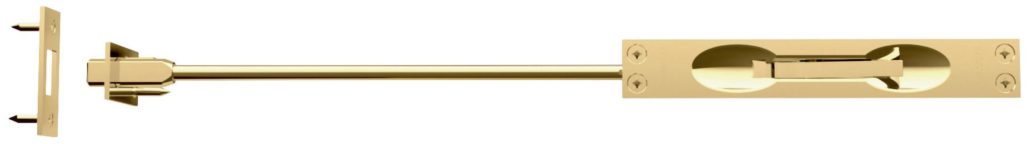 Baldwin 0600.12 12" Solid Brass Flush Bolt For Wood/Metal Doors - Brass ...